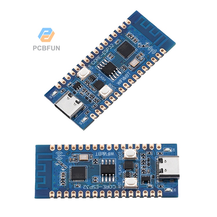 Pcbfun Esp32 C3 บอร์ดโมดูลบลูทูธ Wifi 2 4ghz Ch343p 32pin Shopee Thailand