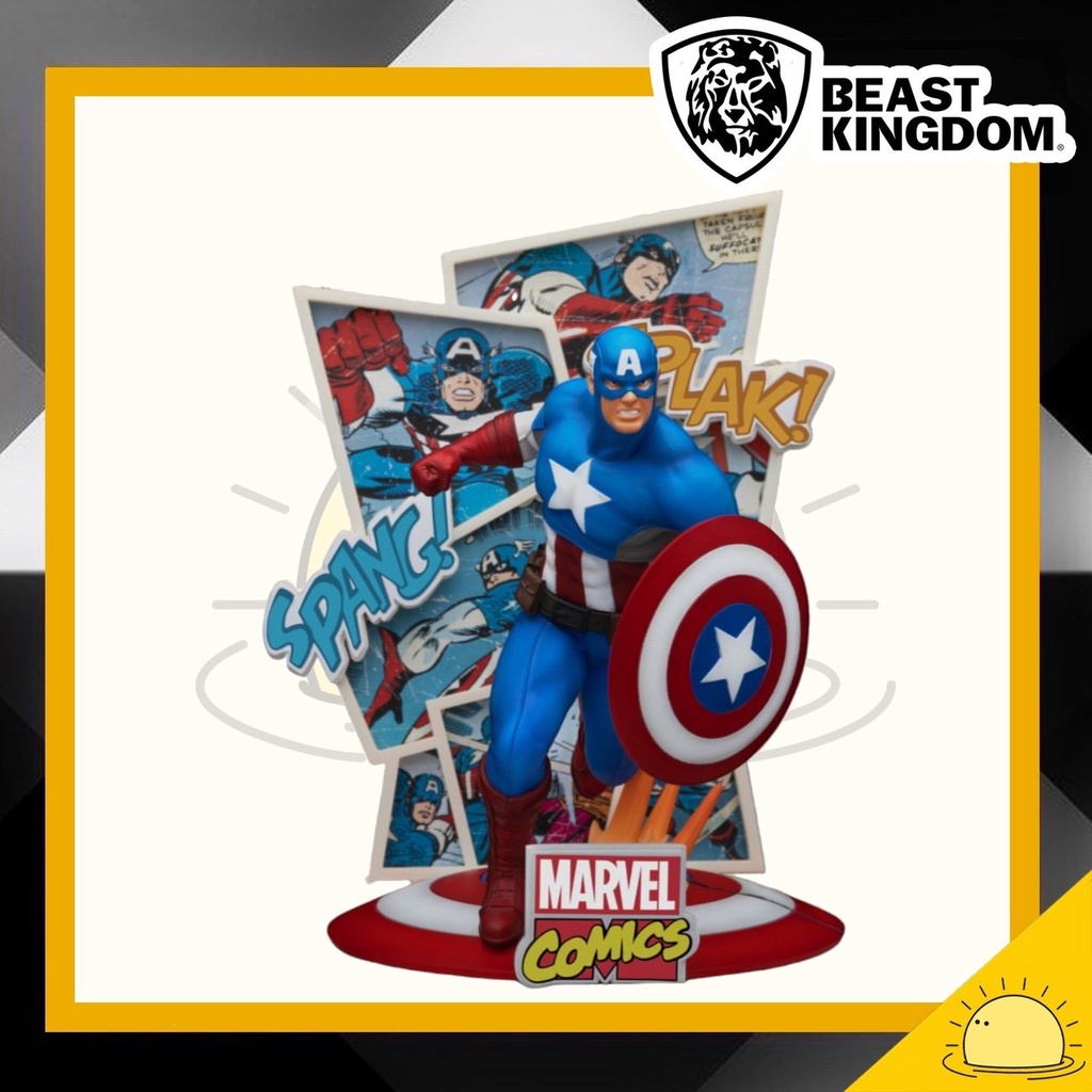 Beast Kingdom Captain America: Marvel Comics (D-Stage) DS-086 | Shopee ...