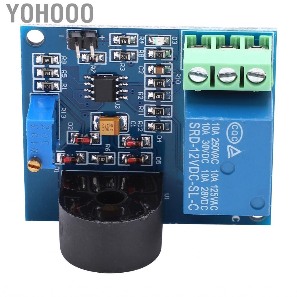 Yohooo AC Current Detection Sensor Module Overcurrent Protection DC12V | Shopee Thailand