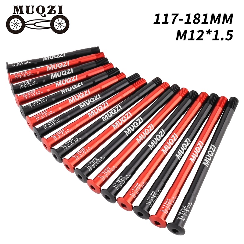 Muqzi Thru Axle แกนล้อจักรยาน 12x100 12x142 12x148 MTB M12 x P1.5 117-177L | Shopee Thailand