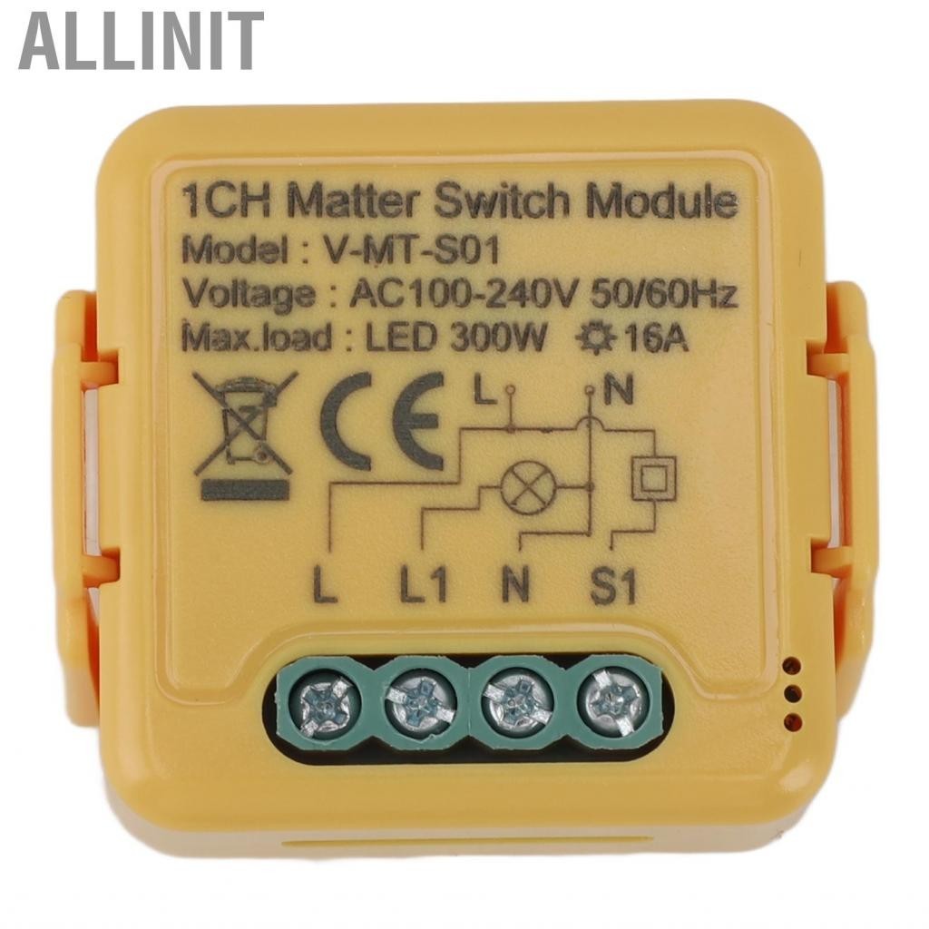 Allinit AC100‑240V Smart Switch Module Easy To Use DIY Light Relay For ...