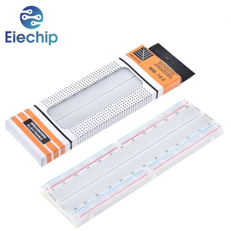 Mb102 สีแดง Blue Line Mini Breadboard สีขาว/โปร่งใสสี Solderless PCB ...