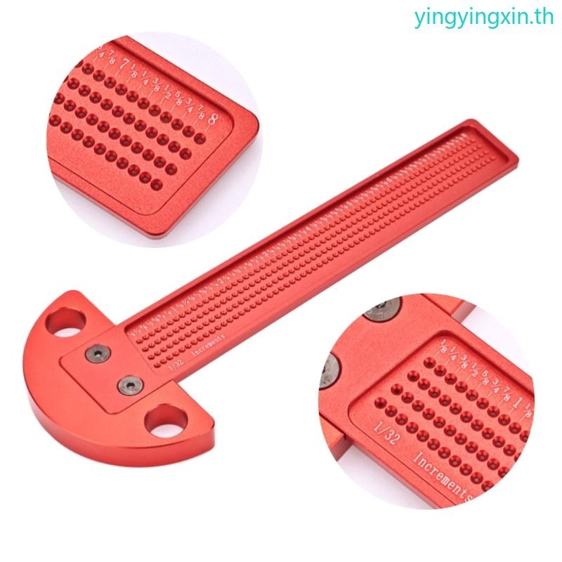 Yin งานไม้สาย Sciber T-type ไม้บรรทัดรูไม้บรรทัดข้ามอลูมิเนียมเครื่องหมายวัด | Shopee Thailand