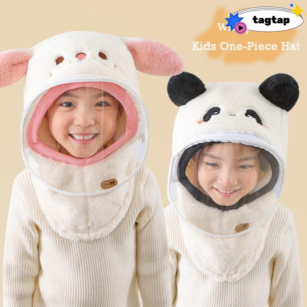Tagtap การ์ตูนแบบบูรณาการผ้าพันคอหมวก,ป้องกันหูหน้าปกหมวกกันลม,พร้อม ...