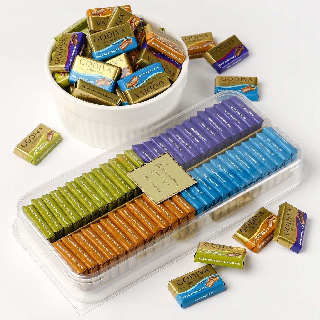 Godiva Napolitans Chocolate - Assorted 4 Types, 52 Pieces, Gift Box ...