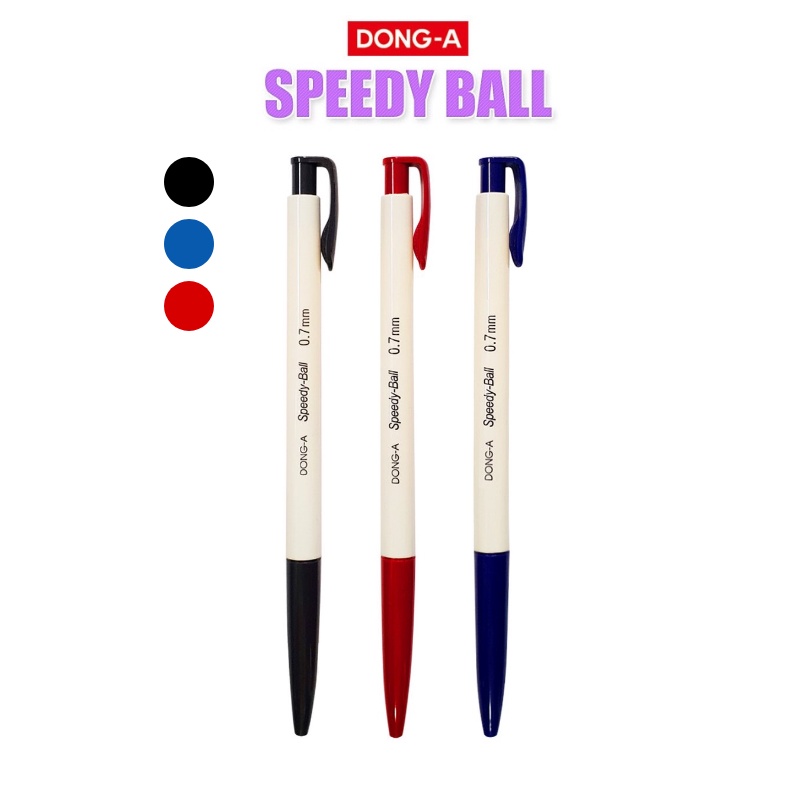DONG-A P&T Speedy-Ball 1 Ballpoint Pen / 0.38mm | 0.5mm | 0.7mm | 1.0mm | Shopee Thailand
