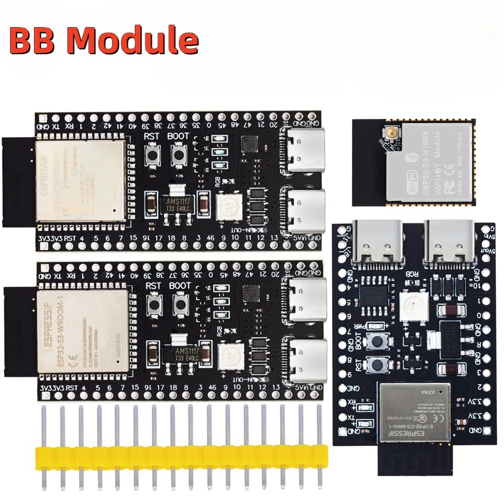 Esp32-s3-devkitc-1 ESP32-S3 บอร์ดโมดูลไร้สาย บลูทูธ 5.0 ESP32 | Shopee ...