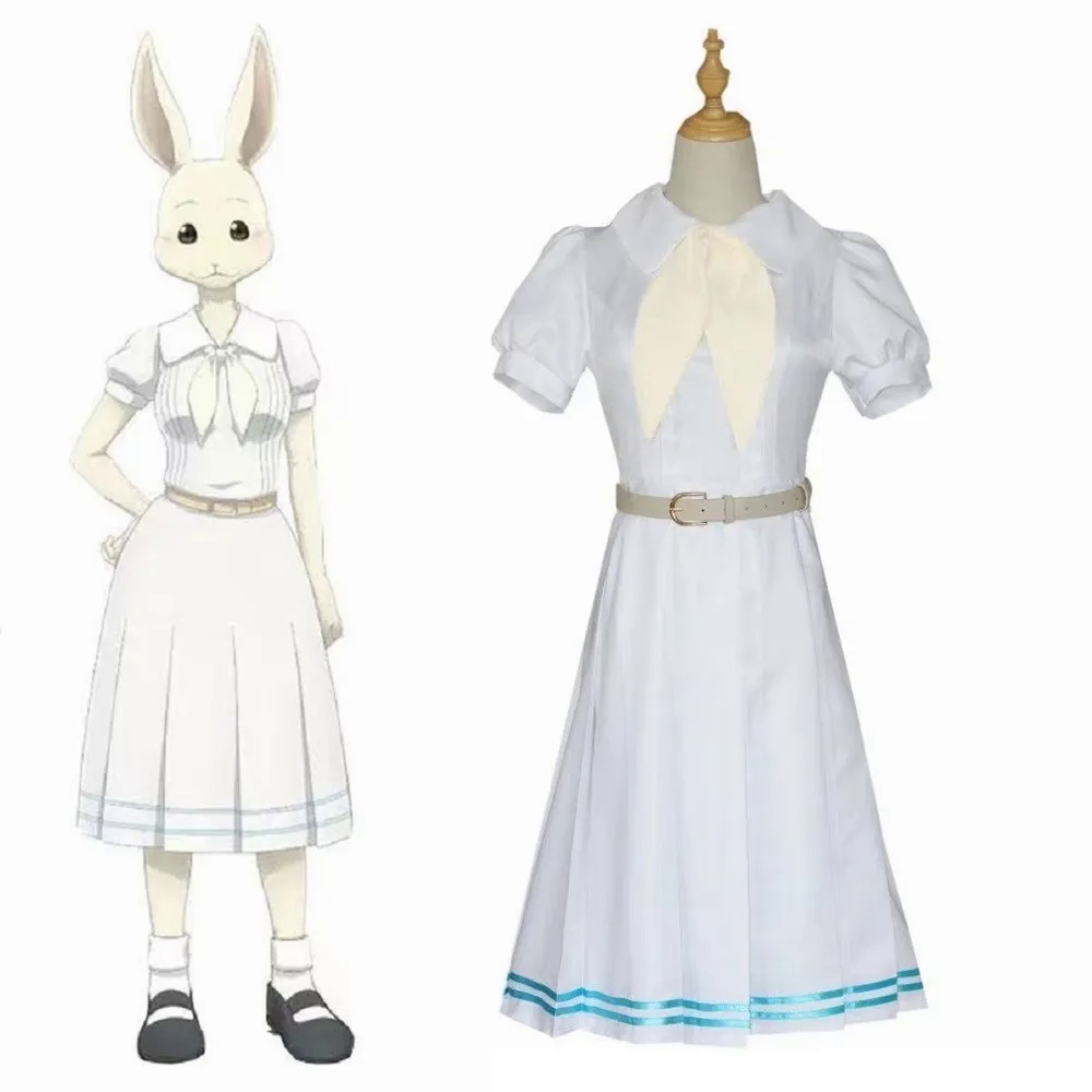 Unisex Anime Cos BEASTARS Haru Rabbit Short Sleeve Cosplay Costumes ...