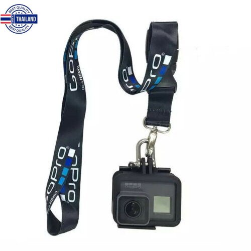 ลายใหม่ GoPro สายคล้องคอ พร้อมตัว U สแตนเลส Neck Strap With Stainless U ...