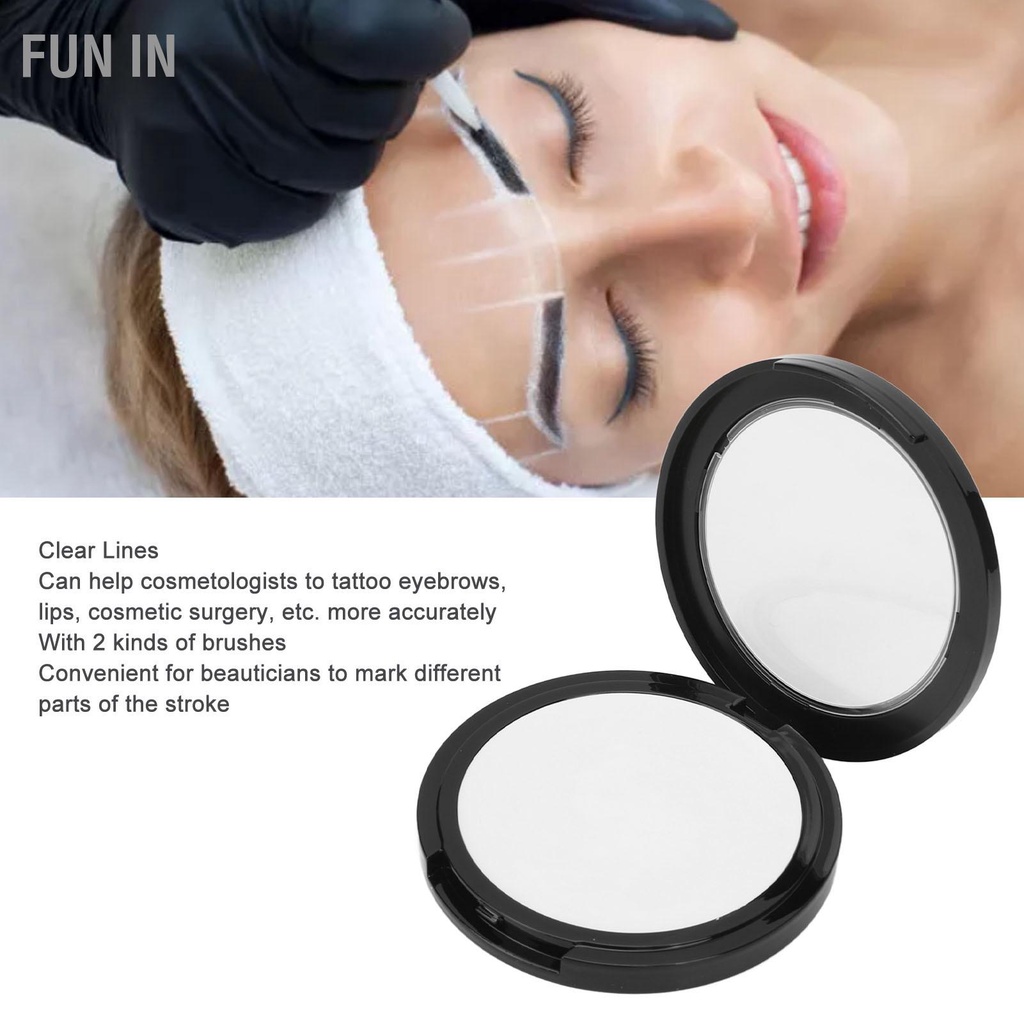 Fun IN Eyebrow Mapping Kit ไม้บรรทัดลายฉลุ Brow String รงควัตถุชุดแปรง ...