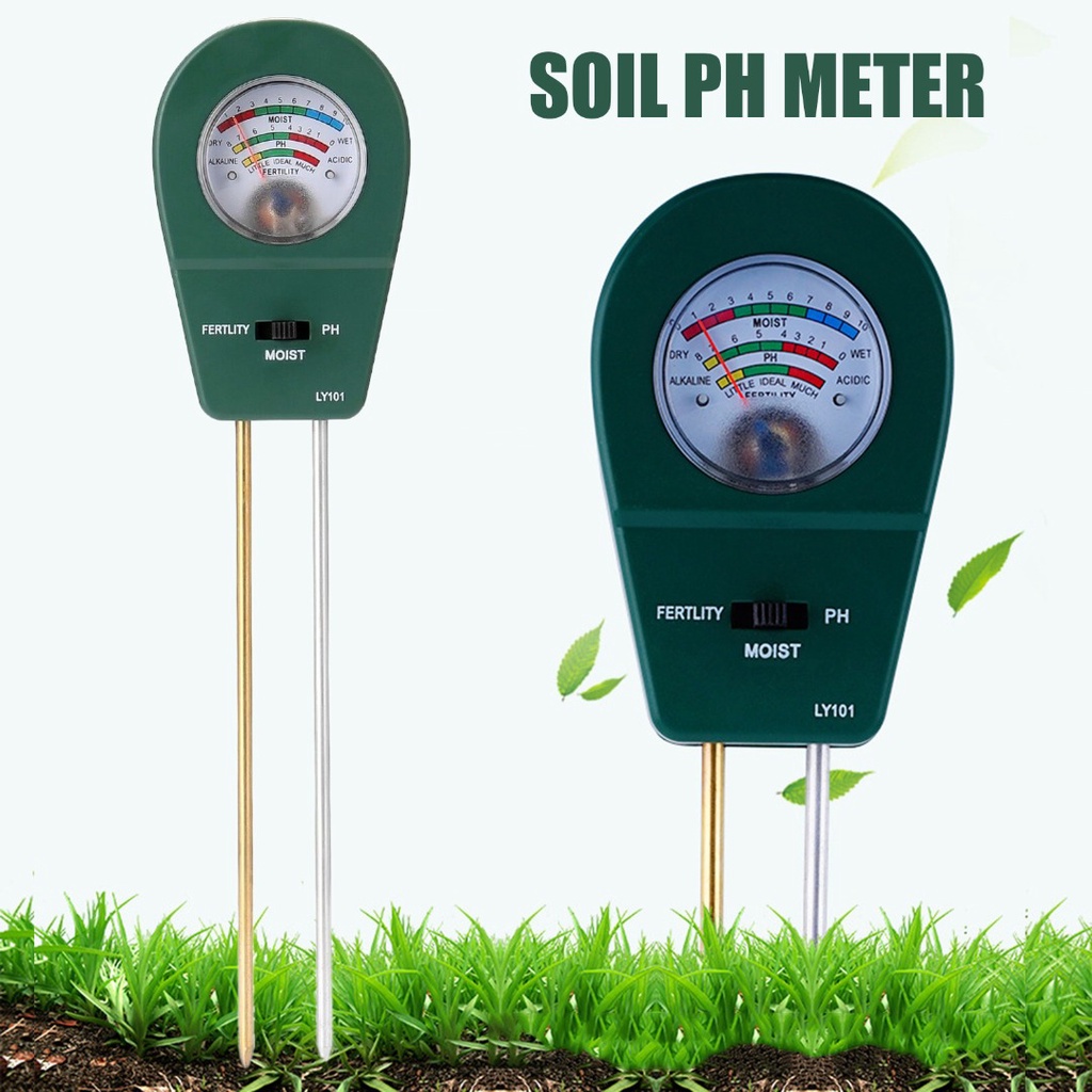 New Soil Moisture Fertility PH 3 in 1 Meter Detector Tester Garden ...