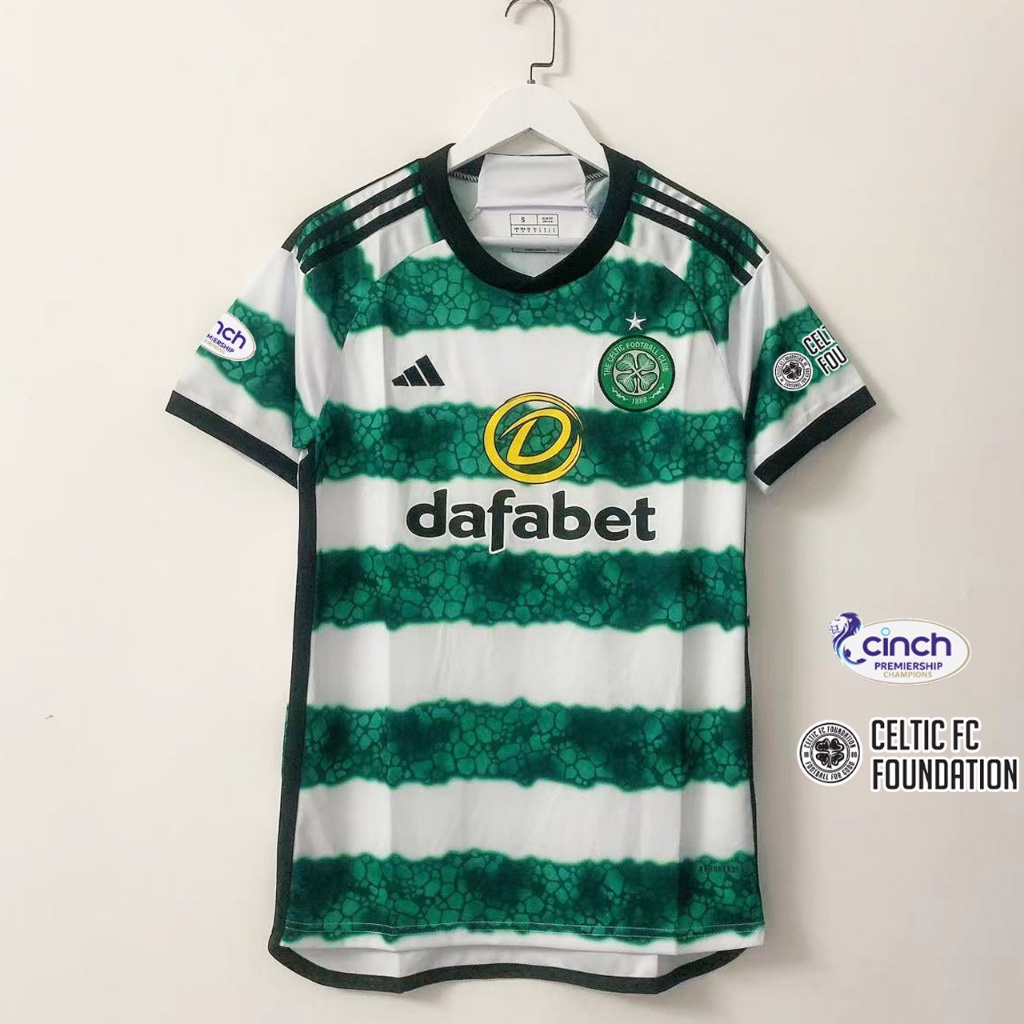 เสื้อกีฬาแขนสั้น ลายทีมชาติฟุตบอล Celtic FC 23 24 ชุดเหย้า ไซซ์ S - 4XL ...