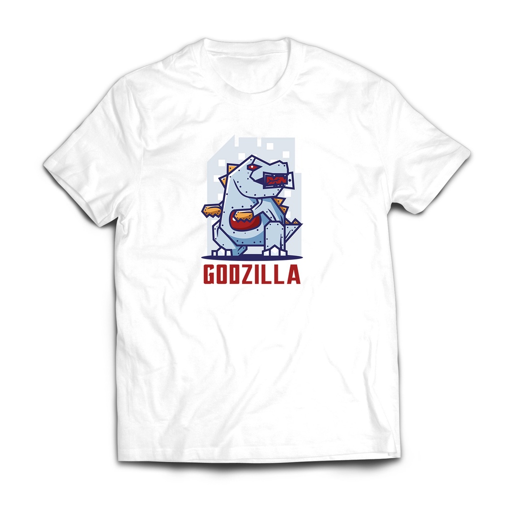 แฟชั่นใหม่ล่าสุด Baju Godzilla Robot แขนสั้นเสื้อยืดลายลำลอง - ผ้าฝ้าย ...