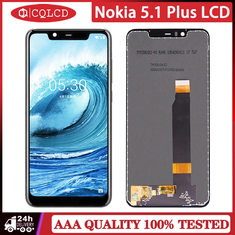 หน้าจอ Nokia 5.1 Plus TA-1120 TA-1105 TA-1102 อะไหล่หน้าจอสัมผัส LCD ...