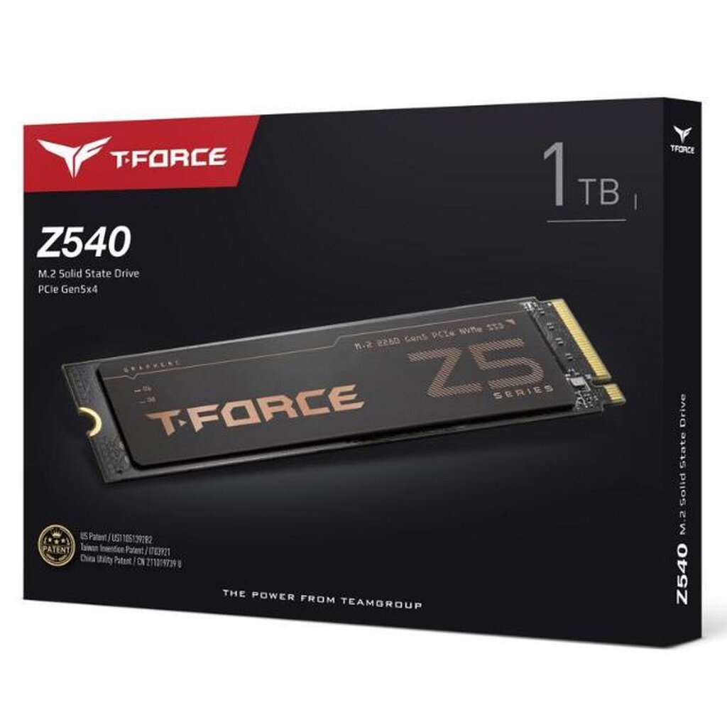 Team T-Force Z540 1TB PCIe Gen5 (UpTo 11,700/9,500MB/s) M.2 2280 SSD ...