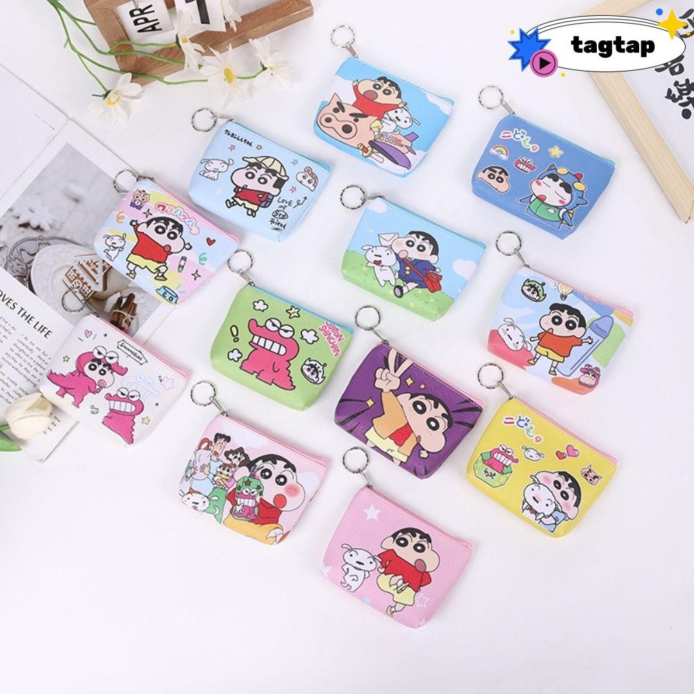 Tagtap กระเป๋าใส่เหรียญเครยอนชินจัง, Kawaii การ์ตูนอะนิเมะกระเป๋าสตางค์ ...
