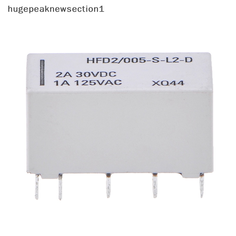 Hugepeaknewsection1 รีเลย์คอยล์สลัก 5V DPDT 30VDC 2A 1A 125VAC HFD2 005 ...