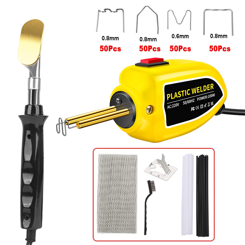 Mini 100W Car Bumper Repair Plastic Welding Machine Kit Heat Gun ...