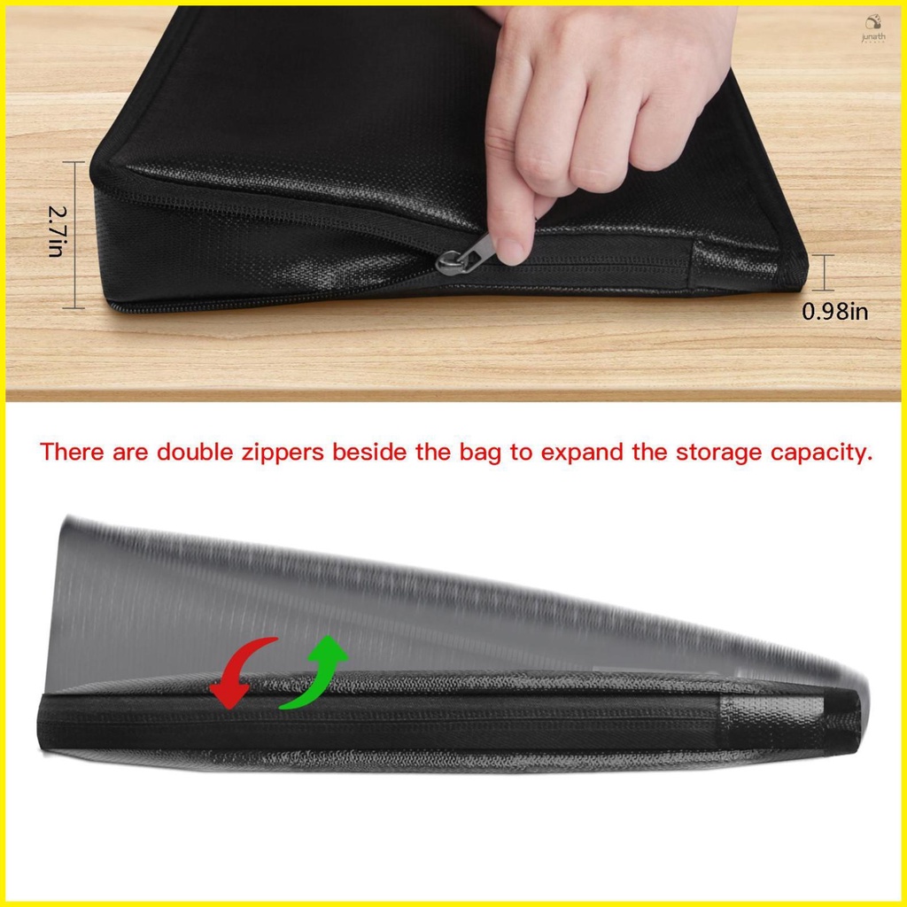 Fireproof Safe Money Bag for A4 File Documents and Passport - File ...