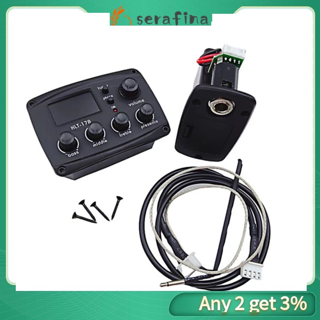 Rf KLT-17B ปิ๊กอัพควบคุมระดับเสียงกีตาร์โฟล์ค คลาสสิก 4 สาย พร้อม 12 ...