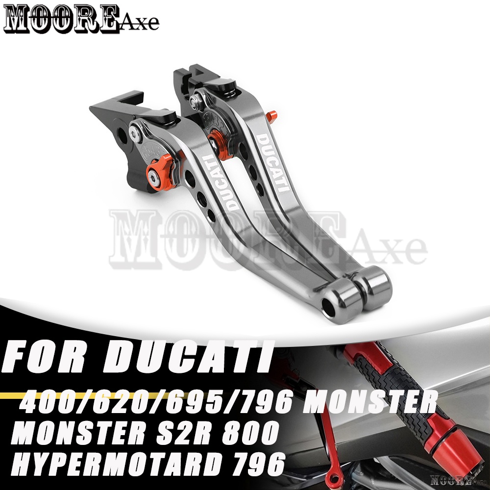 Mooreaxe ก้านเบรกคลัตช์ อลูมิเนียม CNC ปรับได้ 6 ขั้น อุปกรณ์เสริม สําหรับรถจักรยานยนต์ DUCATI ...