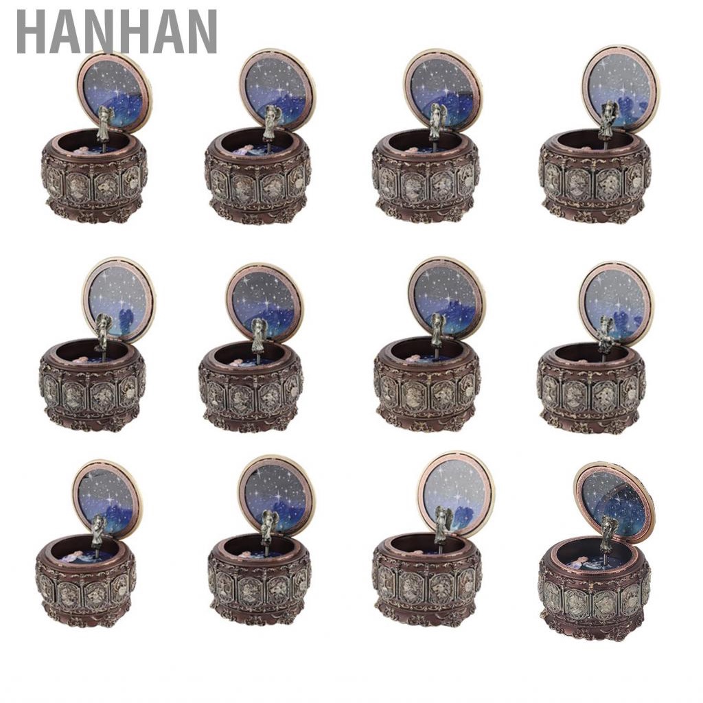 Hanhan Music Box Vintage with 12 Constellations Rotating Goddess ...