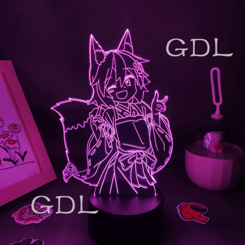 The Helpful Fox Senko San Anime Waifu Figure USB RGB Led Night Lights ...