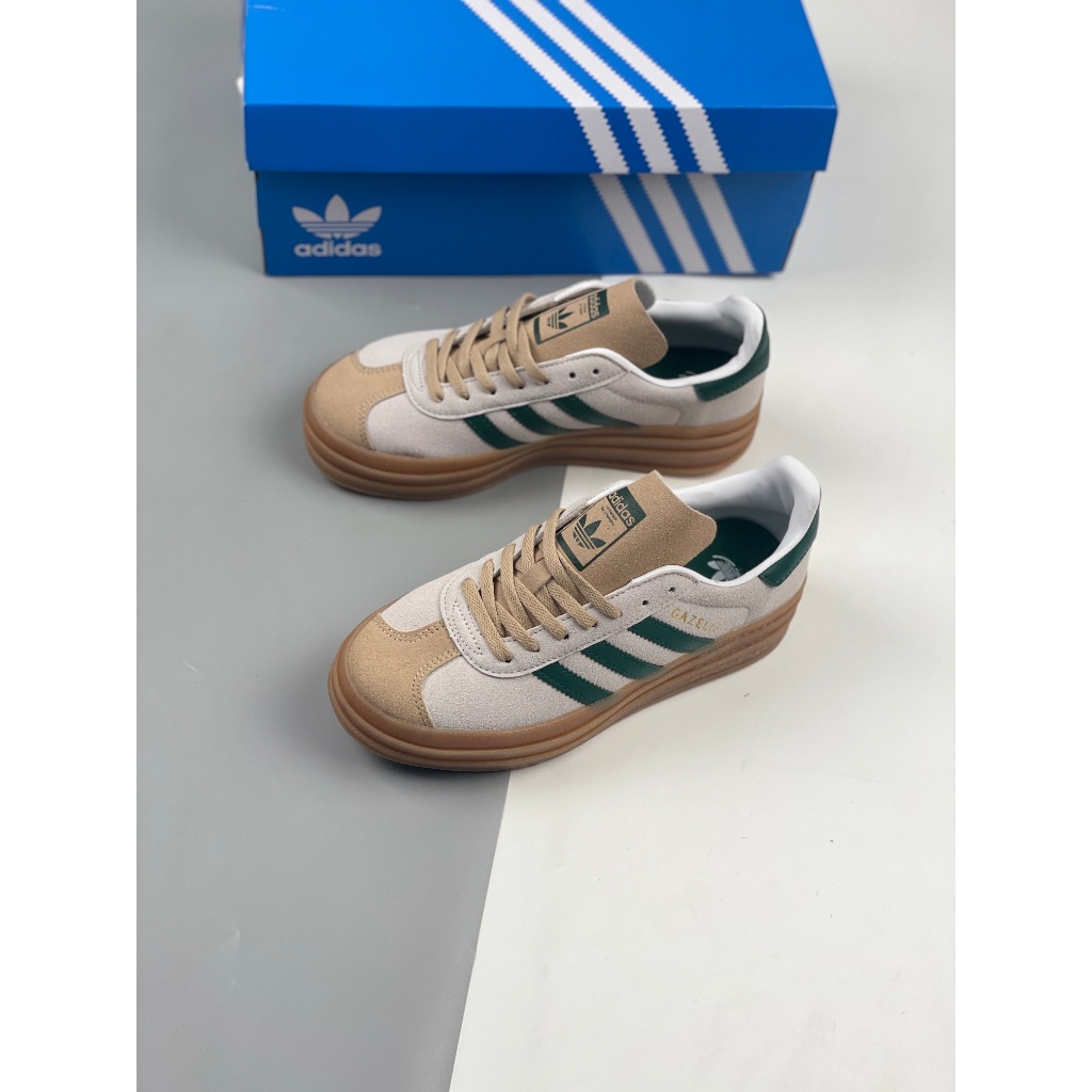 genuine Adidas Gazelle Bold wแฟชั่นผู้ชายและผู้หญิงเทรนด์กันลื่นสวม ...