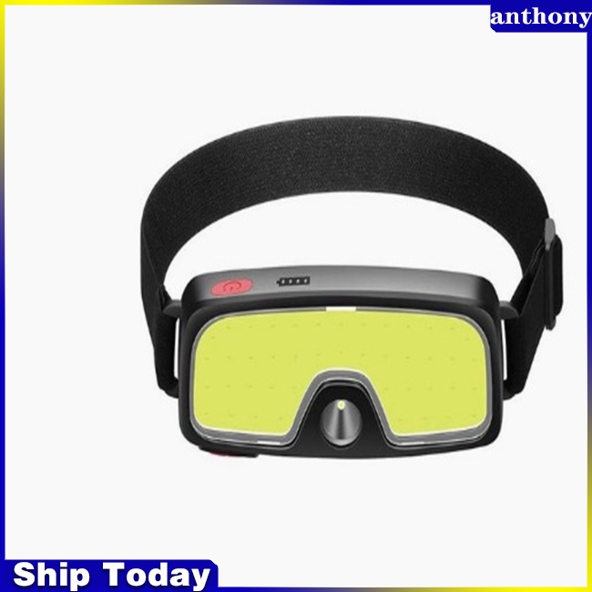 Anthony Cob Led ไฟหน้า Ipx5 Type C ชาร์จได้ สว่างมาก ไฟฉายสวมหัว ...