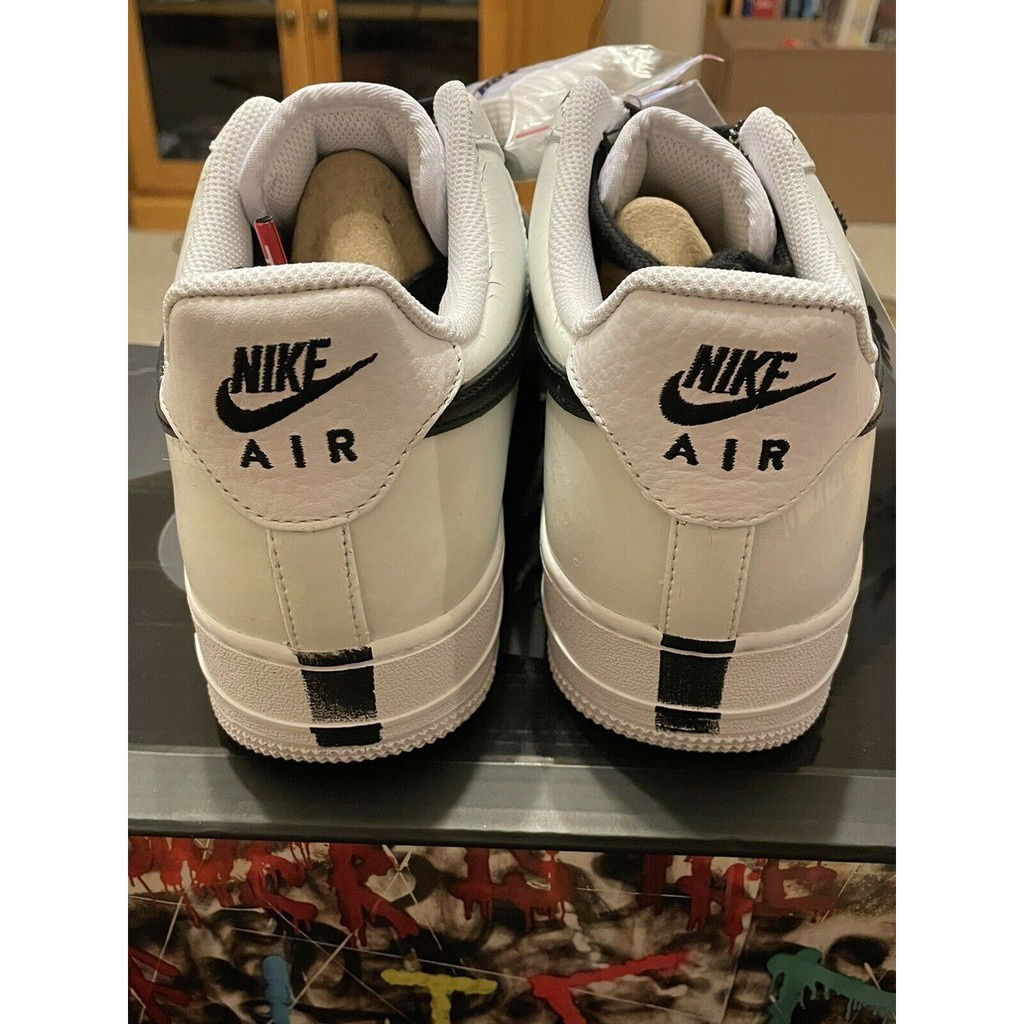 PEACEMINUSONE x Nike Air Force 1 PARANOISE 2.0 ผ้าใบต่ำสีขาว/ดำ-ขาว ...