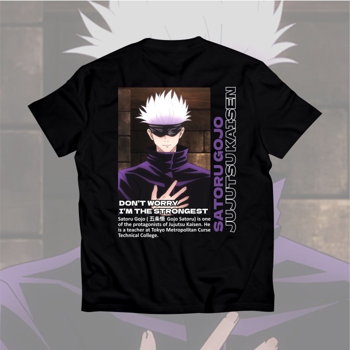 เสื้อยืดพิมพ์ลาย T-SHIRT JUJUTSU KAISEN SATORU GOJO 018 KAOS PREMIUM ... เสื้อยืดพิมพ์ลาย T-SHIRT JUJUTSU KAISEN SATORU GOJO 018 KAOS PREMIUM ...