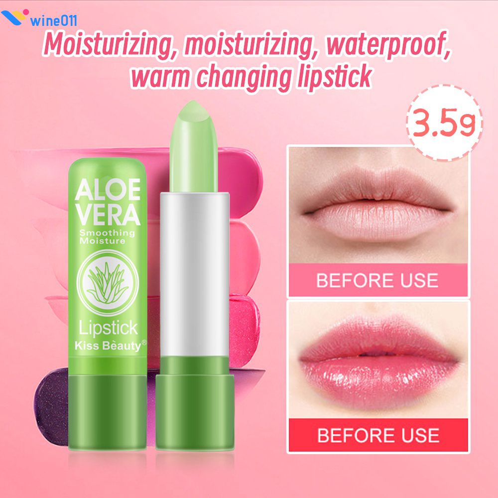 Kiss Beauty Aloe Vera ลิปสติกเปลี่ยนสีลิปบาล์ม Long Lasting ...
