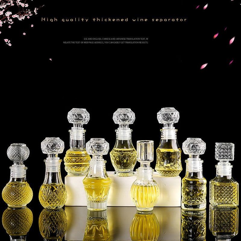 Llph 1 ชิ้น 50 มิลลิลิตรโปร่งใสขนาดเล็กที่ว่างเปล่า Spirit Whisky ขวดไวน์ Mini แก้วแอลกอฮอล์ขวด ...