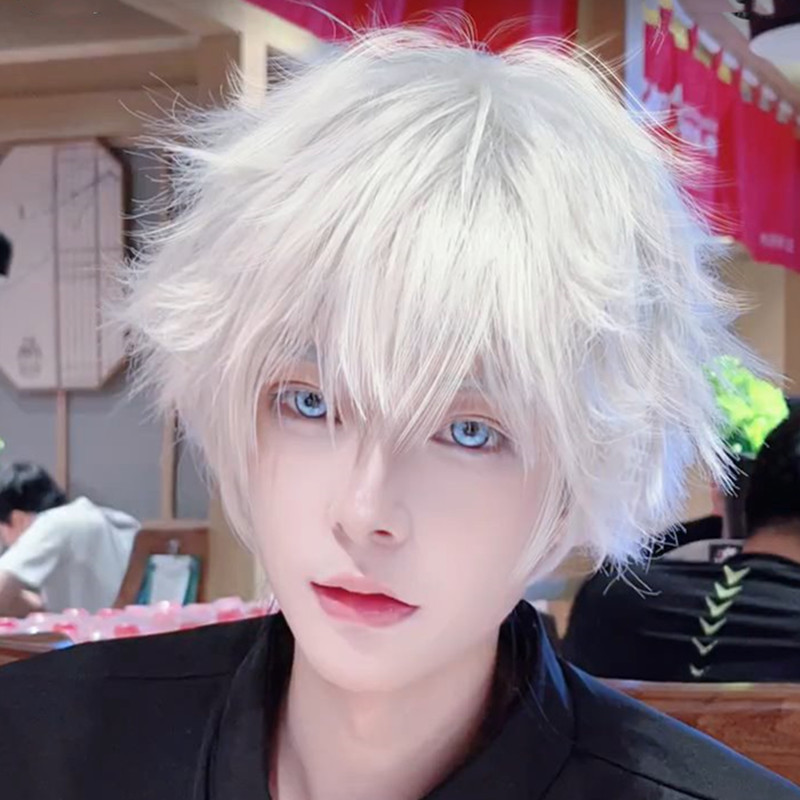 ชายหล่อหัวสั้นญี่ปุ่น cos Unisex สั้นตรงหัว cos ธรรมชาติปุยสมจริง dk ทุกวัน | Shopee Thailand