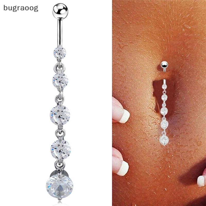 Bug Beauty คริสตัล Rhinestone Navel Belly ปุ่มแหวนบาร์เครื่องประดับเจาะ ...