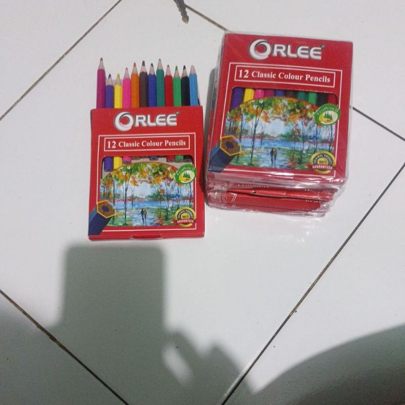 Orlee ดินสอสั้น 12 สี | Shopee Thailand