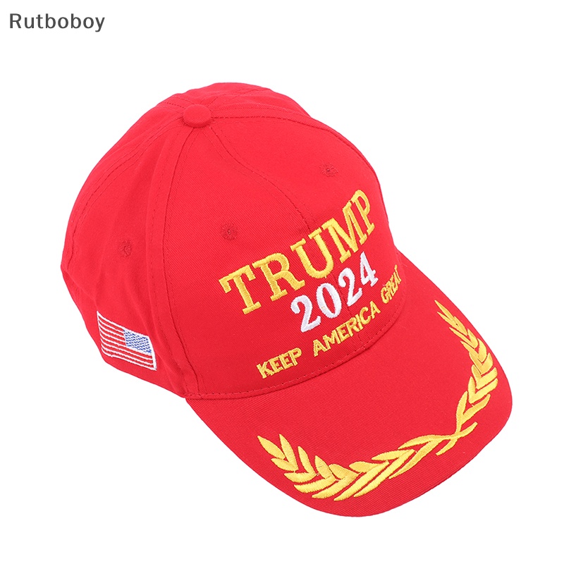 [Rut] Trump 2024 หมวกเบสบอล Usa Keep America Great Again Red Gold COD ...