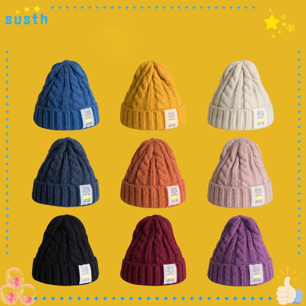 Susth หมวกถักโคน ป้องกันหู ให้ความอบอุ่น | Shopee Thailand
