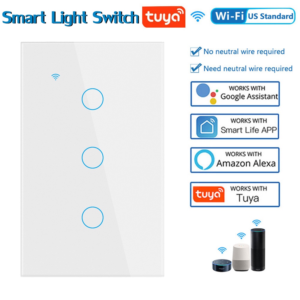สวิตช์สัมผัสอัจฉริยะ รุ่นใหม่ Tuya Smart Light Switch - สวิตช์ไฟ สวิตซ์ ...
