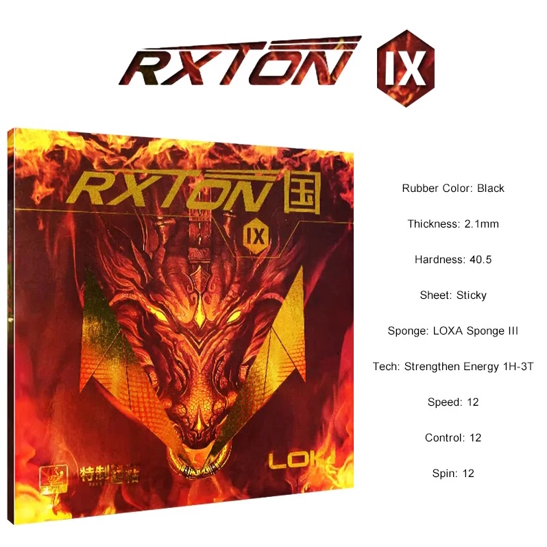Loki RXTON ใหม่ ยางปิงปอง แบบเหนียว RXOTN 3-Pro 5-Pro 9 | Shopee Thailand