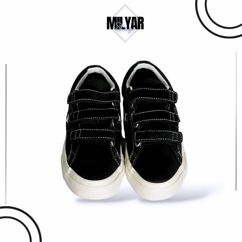 Converse CDG PLAY ONE STAR PRO 3V STRAP BLACK WHITE ORIGINAL PREMIUM ...