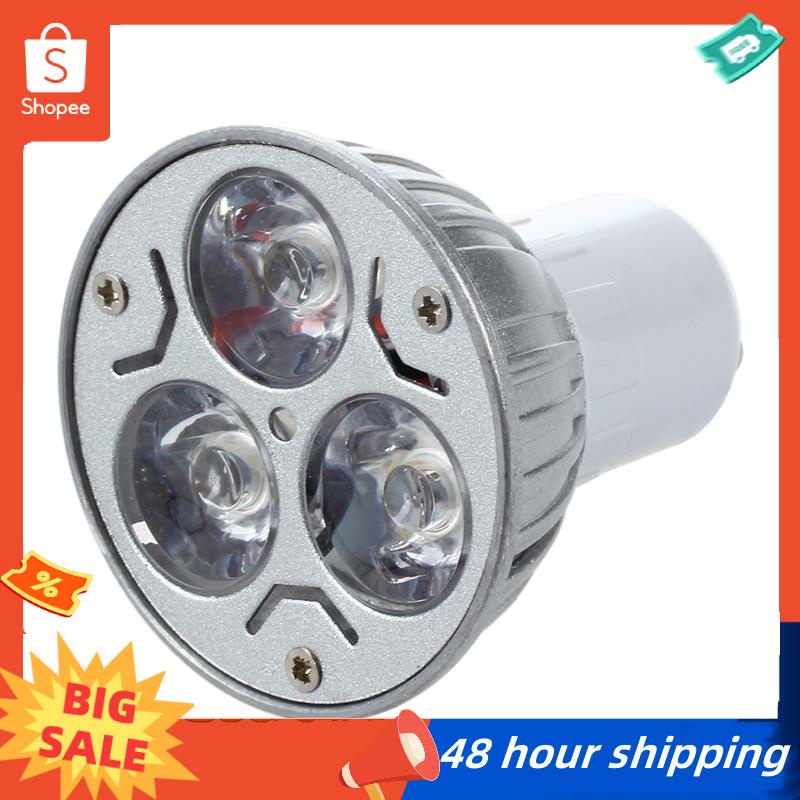 พร้อมส่ง GU10 หลอดไฟ LED 3 ดวง สีขาวอบอุ่น 3W 5W 12V | Shopee Thailand