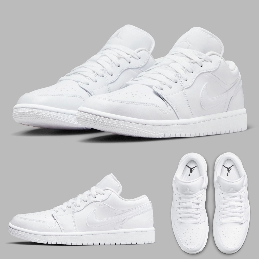 Nike Air Jordan 1 Low "Tripple White" (553558-136 / DV0990-111) สินค้า ...