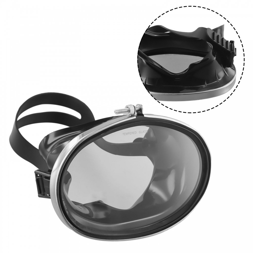 Diving Goggle ซิลิโคนเหลวกระจกนิรภัยกลางแจ้งปรับ Dive-Mask | Shopee ...