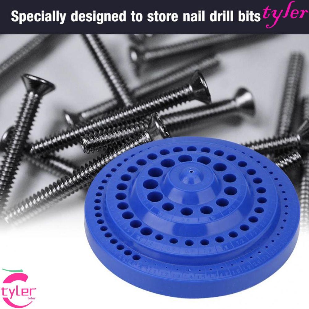 Tyler เจาะ Bit Organizer สีฟ้าสามารถถือเครื่องมือ Hard Hole 100 ชิ้น ...