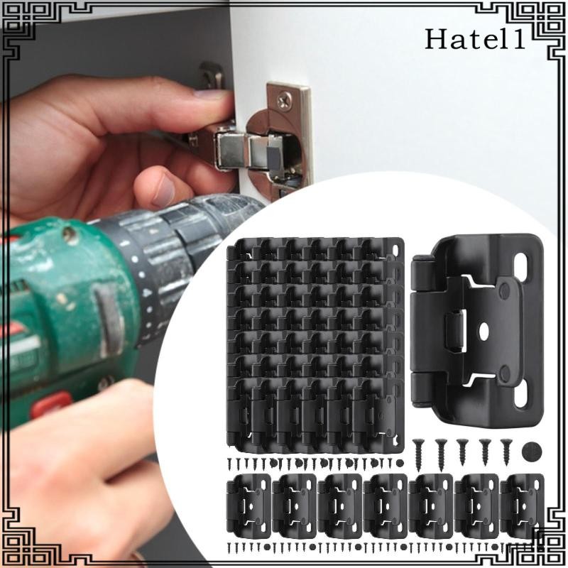 [Hatel] 50 ชิ้น 1/2 นิ้วบานพับประตูตู้ Heavy Duty เหล็กเปลี่ยนฮาร์ดแวร์ ...