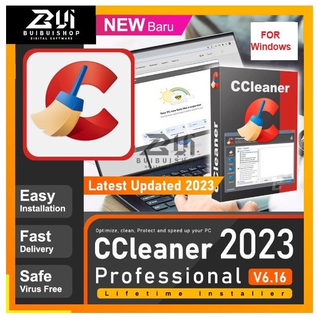 CCleaner Professional 6.16 l Latest 2023 l Windows | Shopee Thailand