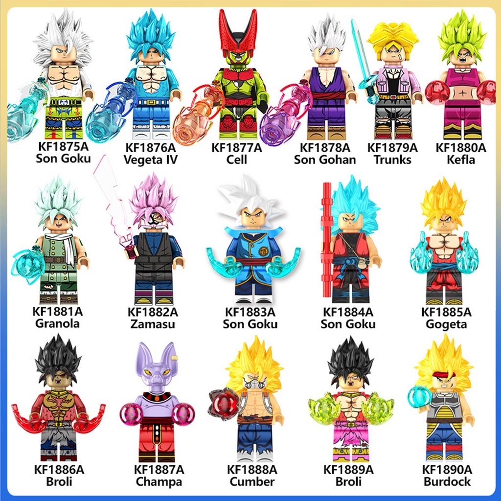 ของเล่นบล็อกตัวต่อ Dragon Ball Monkey King Vegeta ประกอบของเล่น ...
