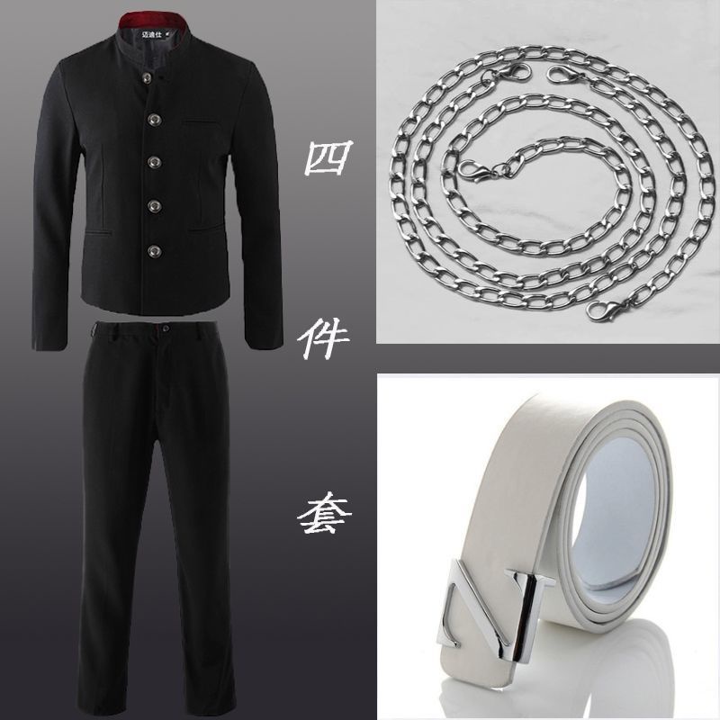 crow zero uniform cosplay Suzuki University uniform Chinese tunic suit ...