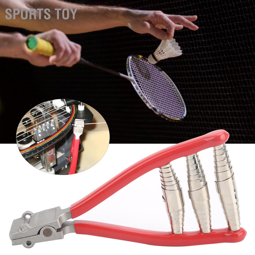 Sports Toy ไม้แบดมินตันเริ่มต้น Stringing CLAMP ไม้เทนนิส 3 ฤดูใบไม้ผลิ ...